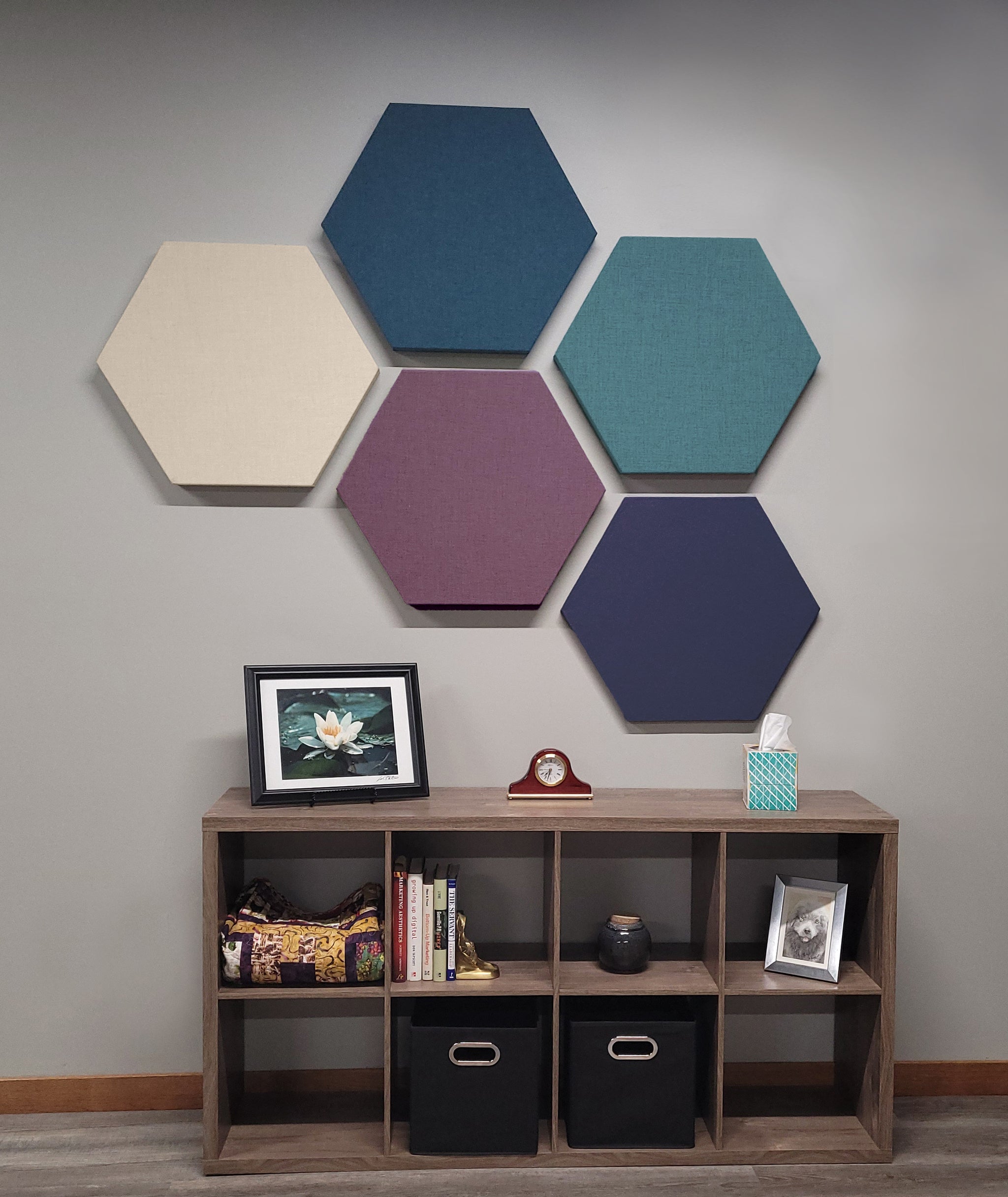 Acoustic Design Works Acoustic Panel Hexagon Kit - 5 pieces - Neutral ...